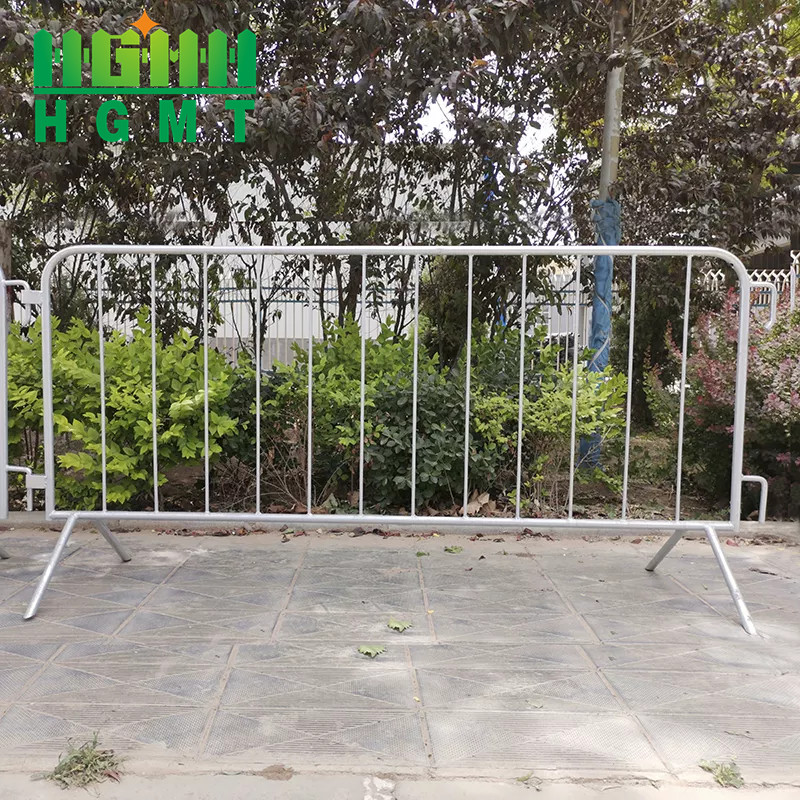Temporary crowd control barrier, galvanized Pedestrian Barriers