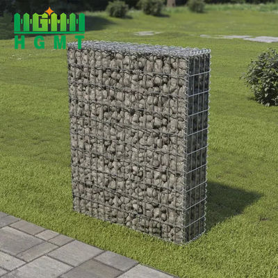 Galvanized 80mmx100mm Gabion Wire Mesh Stone Retaining Wall Cages