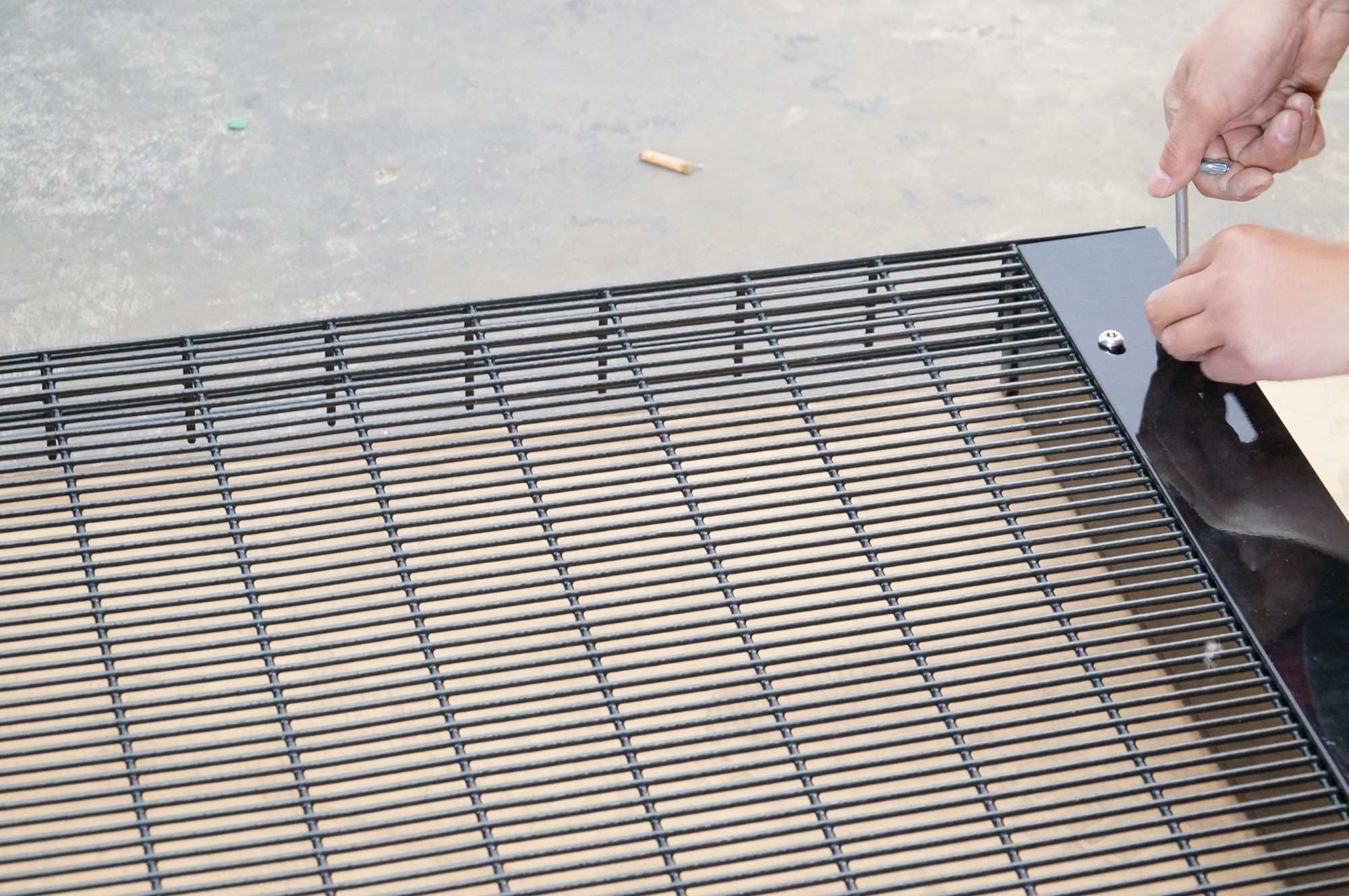 Hot Dipped Galvanized 358 Welded Mesh Clear View Fence Panels 1800mm