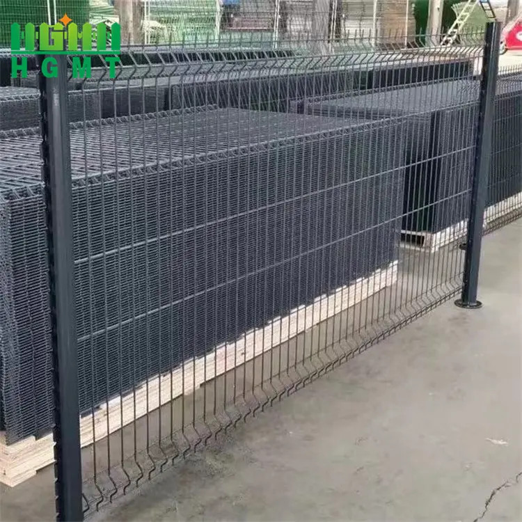 Outdoor Security PVC Green Coating 3d Welded Wire Mesh Fence Panel ...