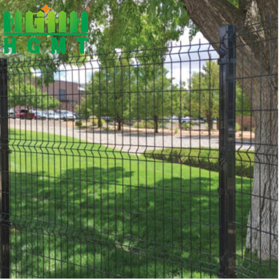 Garden Security Perimeter Bending 3d Curved Wire Mesh Fence Easy Installation