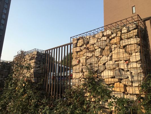Stiffener Spiral Binder Durable Gabion Fence System With 2 4mm Wire