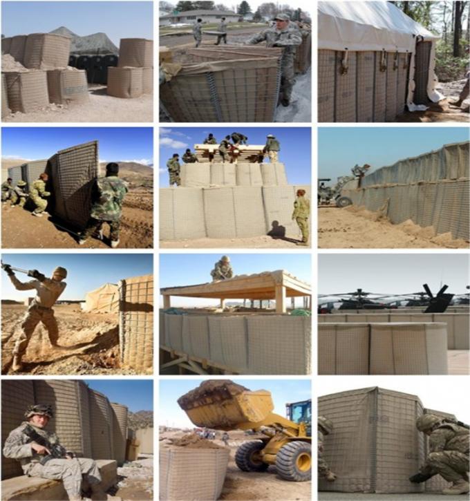 Galvanized Army HESCO Wall