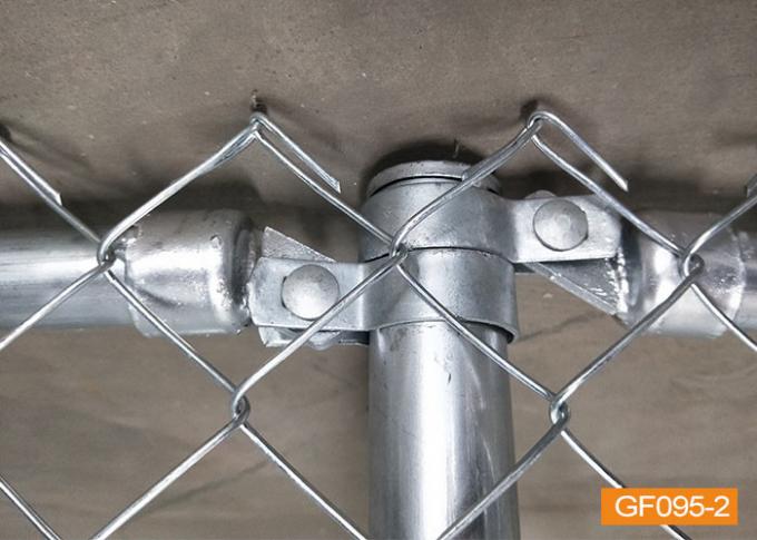 8 Ft High Zinc Coated Chain Link Fence SGS Gi Mesh Fencing