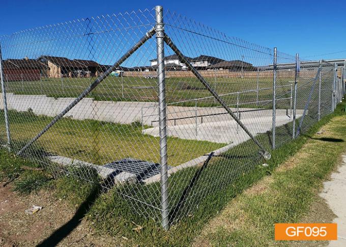 8 Ft High Zinc Coated Chain Link Fence SGS Gi Mesh Fencing