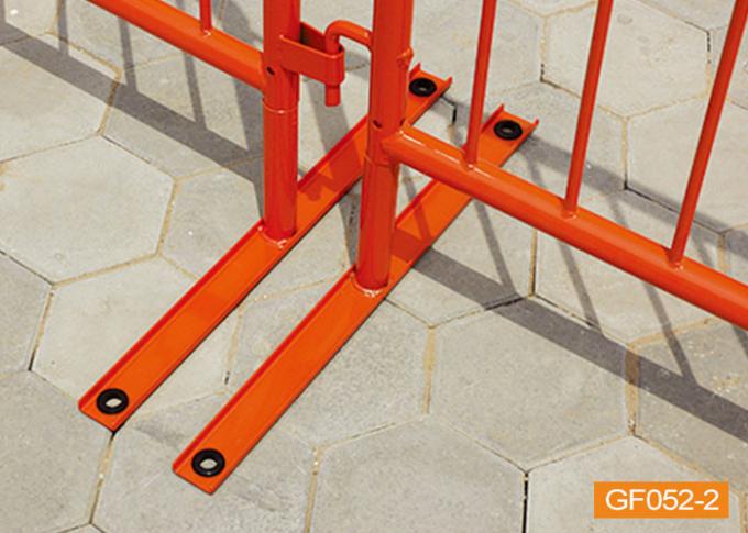 Iron Metal Flat Feet Event Crowd Control Barriers Pedestrian Barrier ...