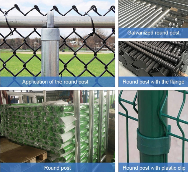 Hot Dip Galvanized 8 Ft Metal Gate Posts Iso14001