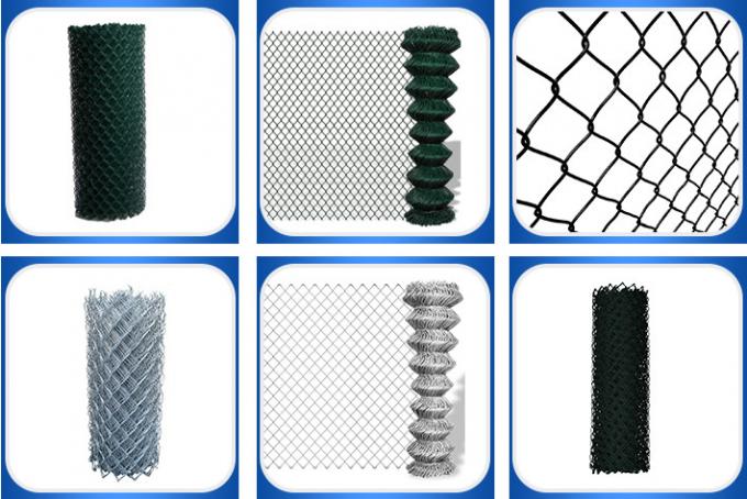 Height 2.5m Q195 Metal Chain Link Fencing Selvage Knuckled Edge